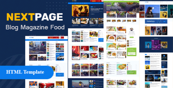 Nextpage – Newspaper, Magazine, Food HTML Template